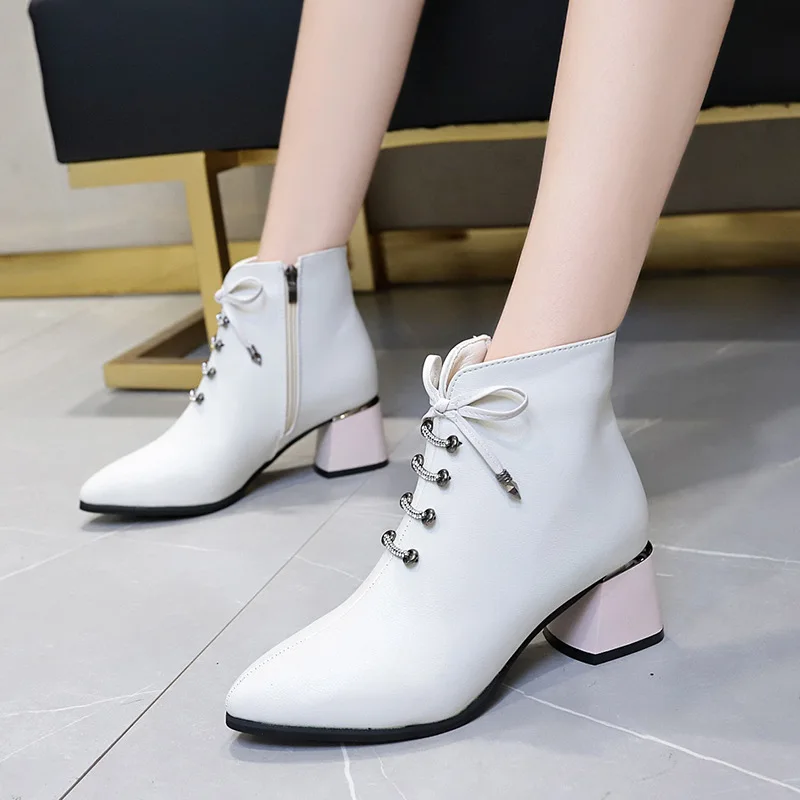 Nuevas botas de mujer en otoño e invierno 2019 botas cortas de mujer ...