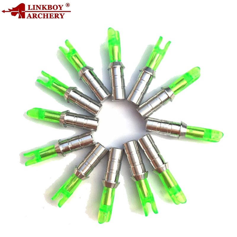 12pcs Linkboy Archery Aluminum Arrow Pin Nock F Shaft ID4.2mm,3.2mm,6 ...