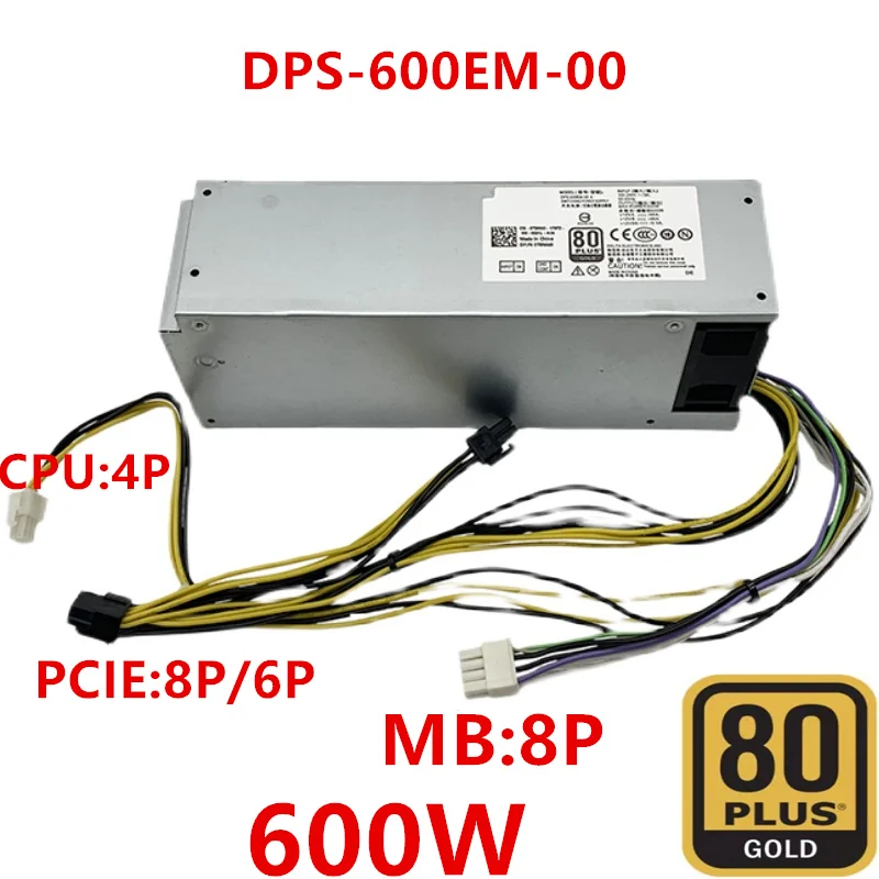 New PSU For Dell Optiplex 3040 3650 3046 5040 7040 7050 8Pin 600W Power Supply DPS-600EM-00 ...