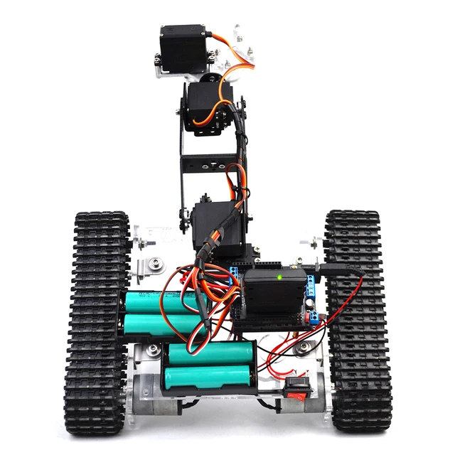 DIY Programmable Tank 4DOF Metal Mechanical Arm Robot Kit High Tech ...