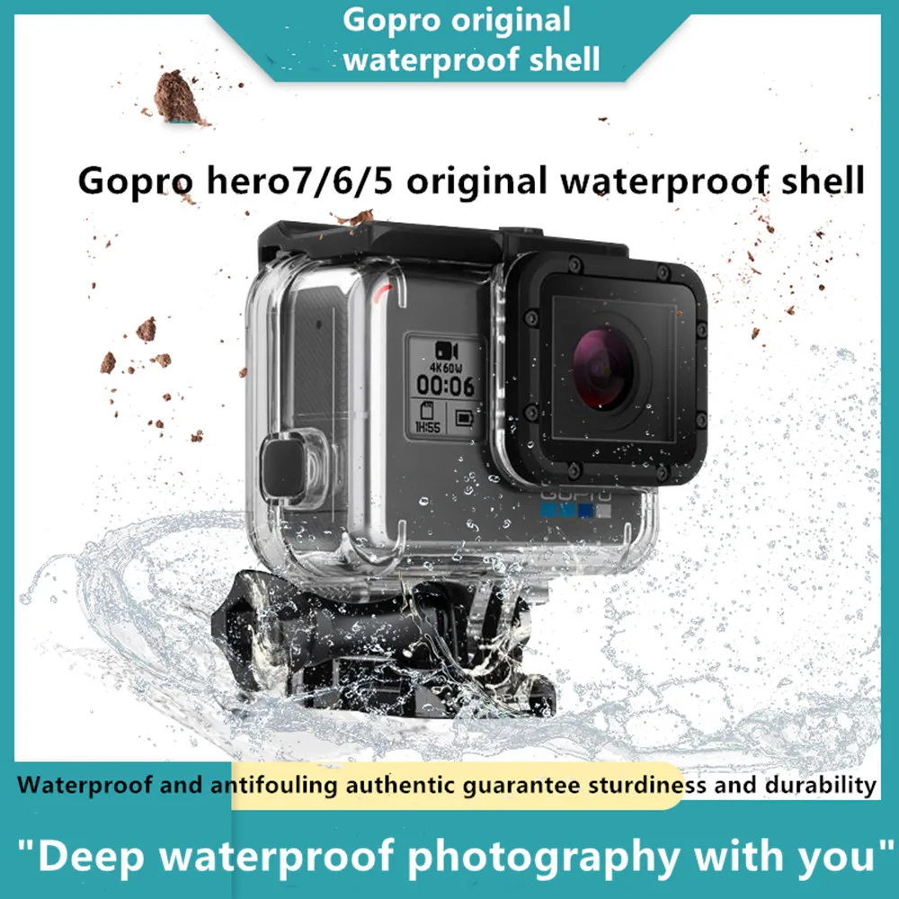 Gopro Hero 7 / 6 / 5 Original Waterproof Shell 60m Deep Diving ...