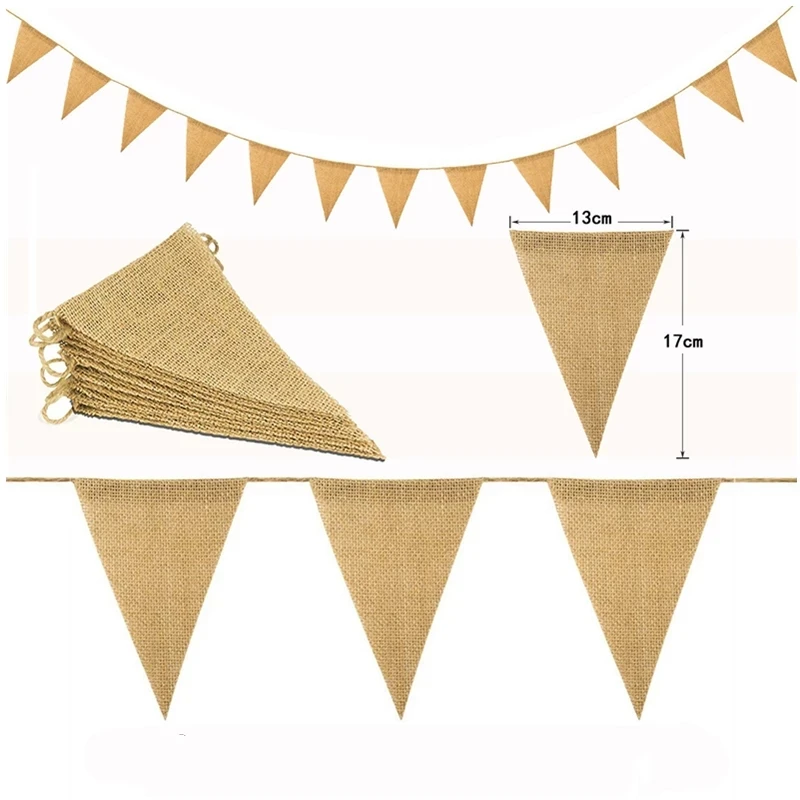 Triangle Burlap Banner Clipart