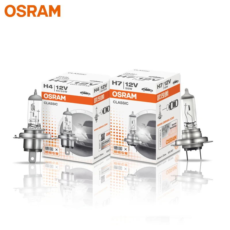 OSRAM Original H1 H4 H3 H7 12V Light Standard Lamp 3200K Headlight Auto ...