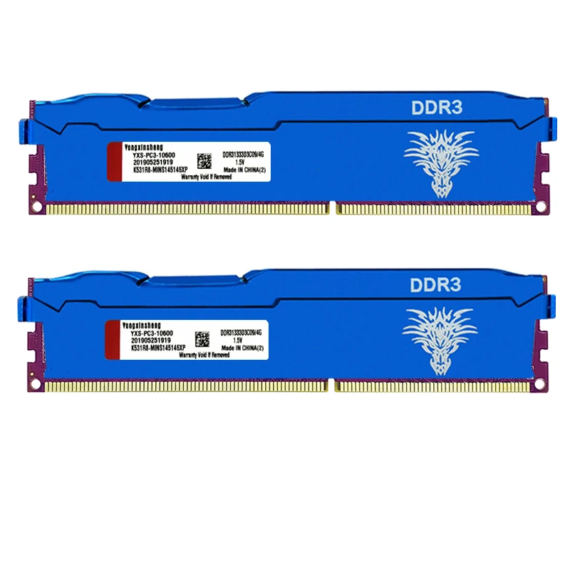 Blue-DDR3-RAM-4GB-1333MHz-1600MHz-Desktop-Memory-PC3-10600-PC3-12800 ...