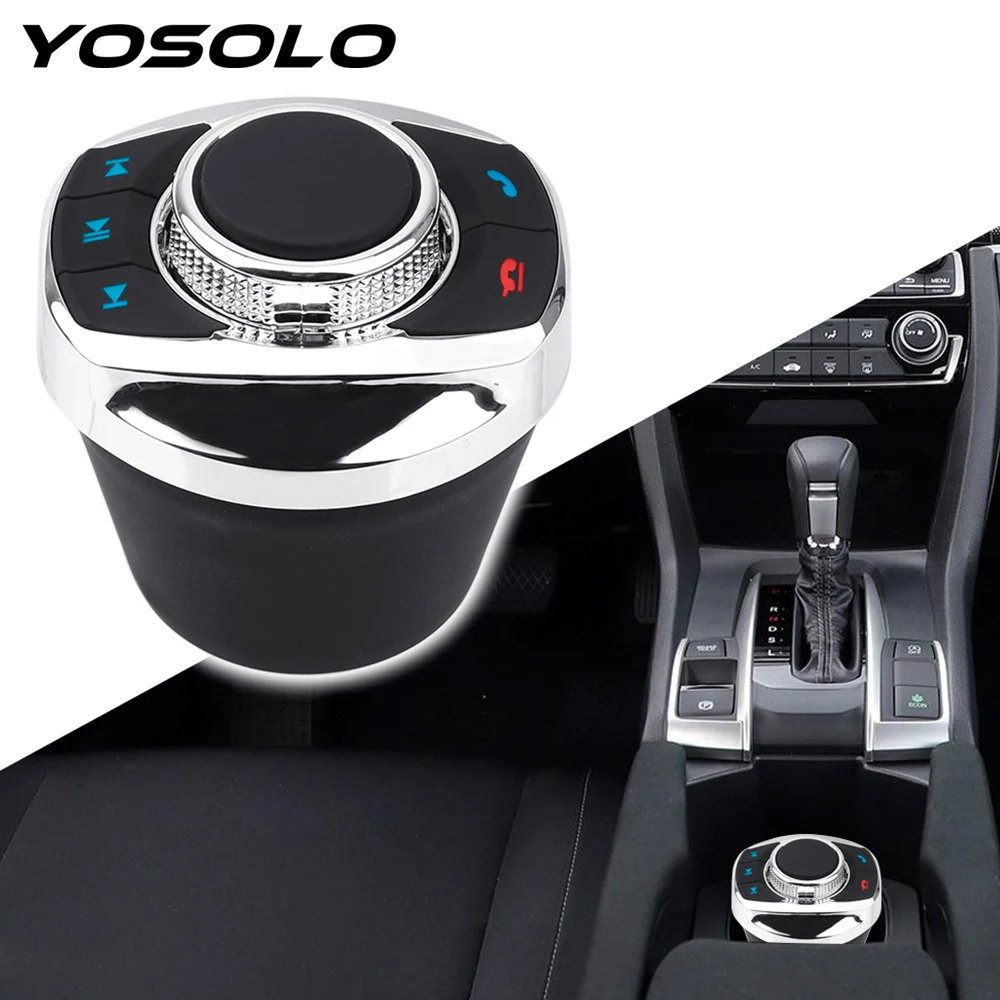 YOSOLO botón de Control de volante inalámbrico para coche, luz LED ...