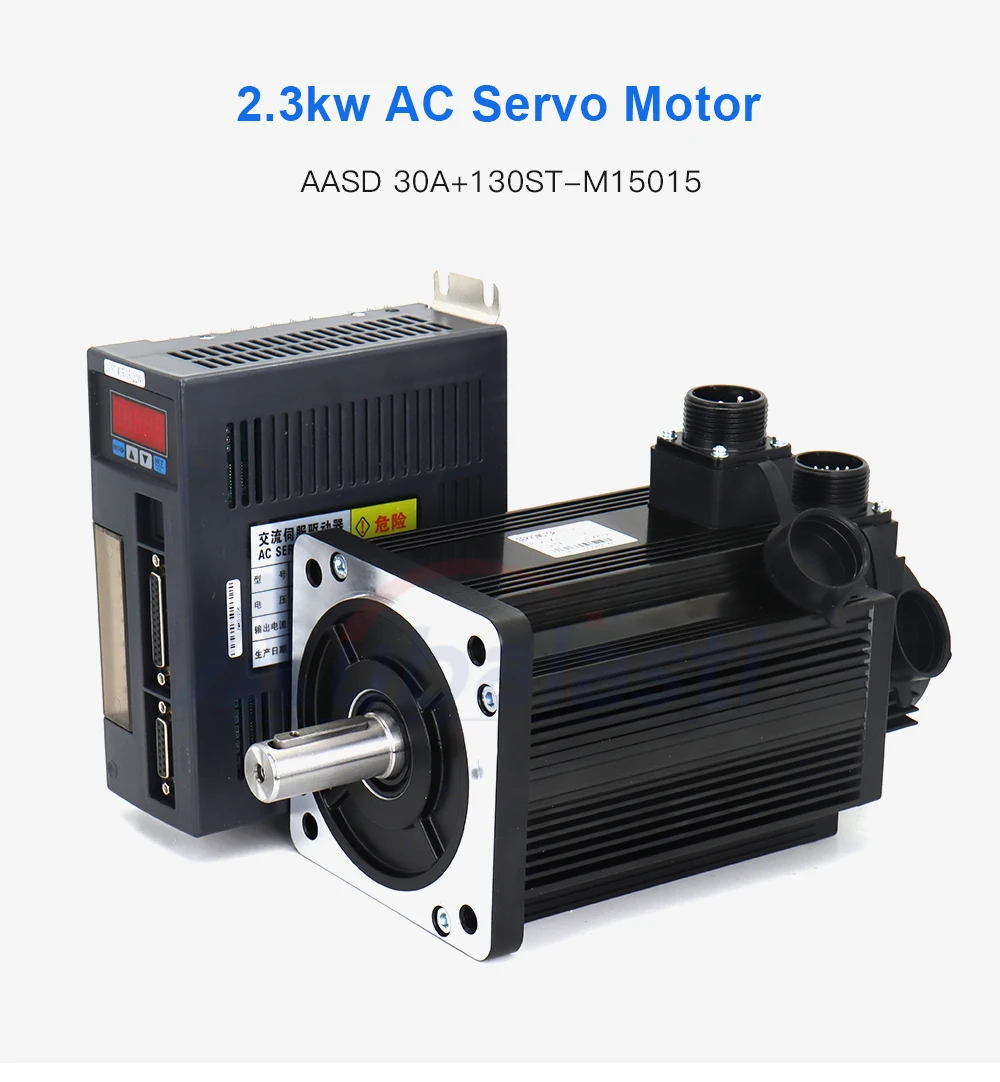 Aubalasti AC Servo Motor Kits 130ST-M15015 220V 2.3KW 1500RPM 15N.m S – wavetopsign