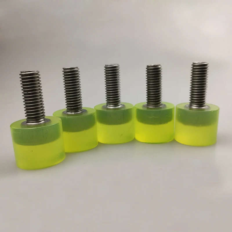 1Pcs-M4-M5-Polyurethane-stainless-steel-rubber-screw-anti-collision ...