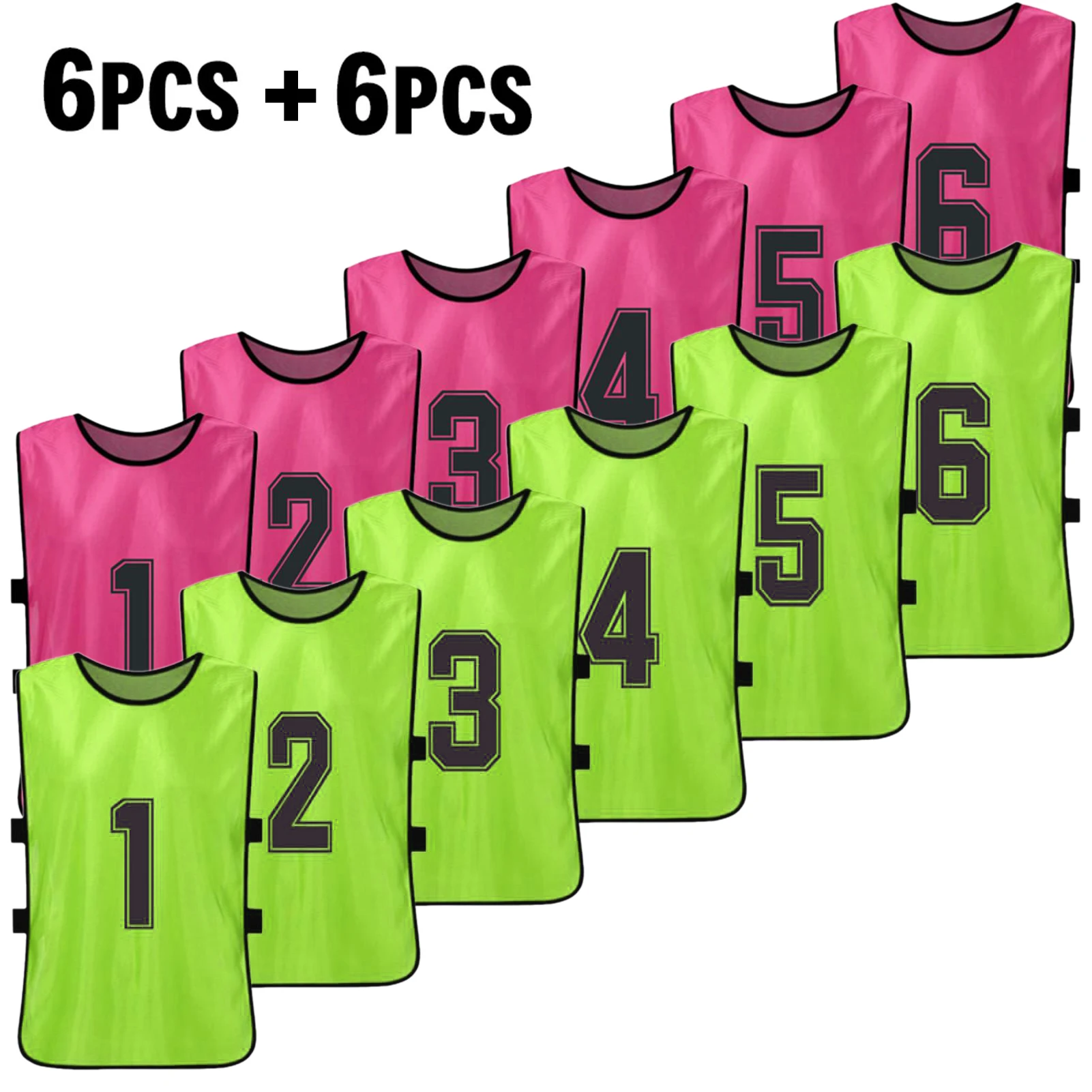 12-PCS-Adults-Soccer-Pinnies-2-Colors-Quick-Drying-Football-Team ...