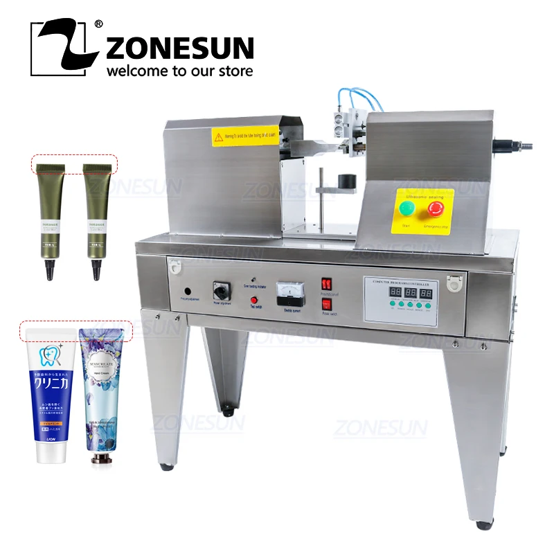 ZONESUN Plastic Tube Sealing Machine Ultrasonic Soft Hose Sealer ...