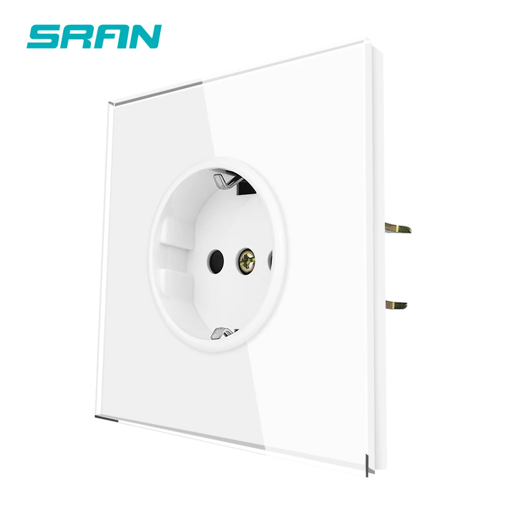 Tempered Glass Power Socket | Electrical Outlets | Eu Standard Socket ...