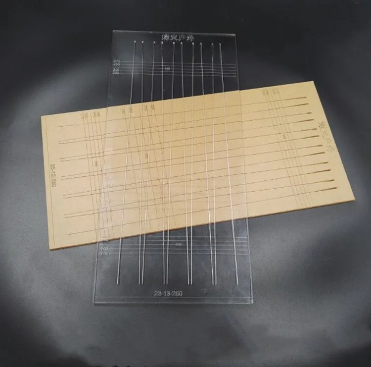 Slingshot Flat Rubber Band Cutting Measure Tapered Template 4mm ...