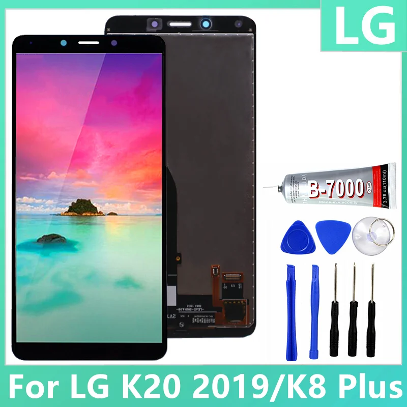 Original Frame Lcd for Lg K20 2019 Lcd Display Touch Screen Digitizer ...