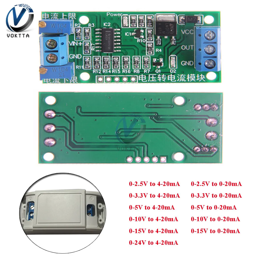 Voltage-Converte-Current-Signal-Transmitter-Module-Linear-Adjustable ...