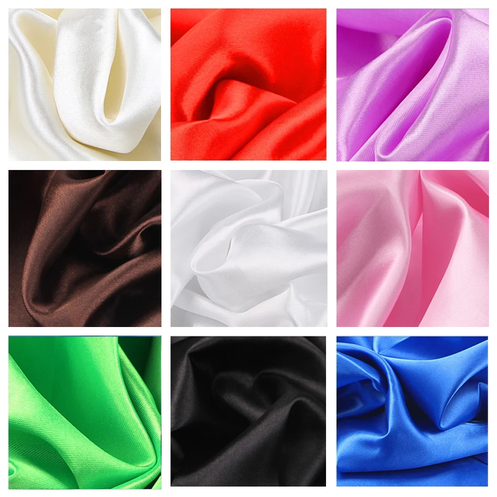 34 Color Soft Satin Fabric Wedding Party Decoration Box Lining DIY ...