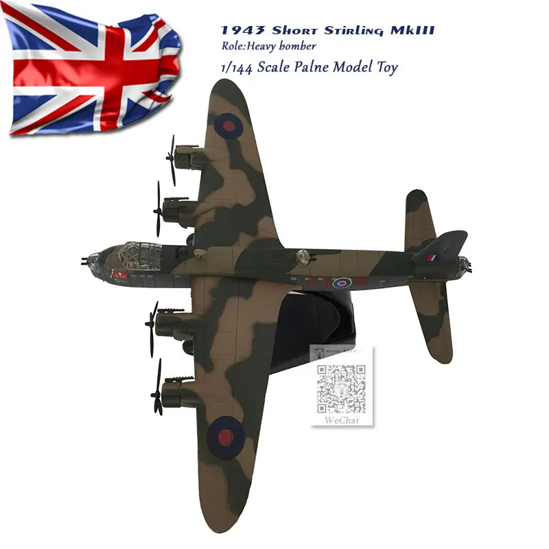 AMER 1/144 Scale Military Model Toys RAF 1943 Short Stirling MkIII ...