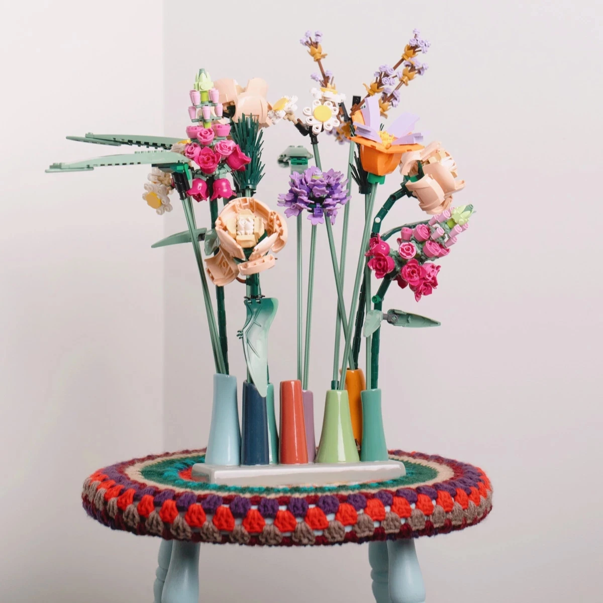 MOC Ideas Friends Series Bouquet Rose Flowers Building Blocks Brocks ...