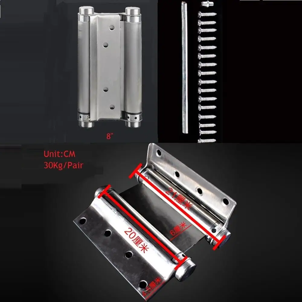 Premintehdw 8" Stainless Steel Double Acting Action Barrel Spring Hinge ...