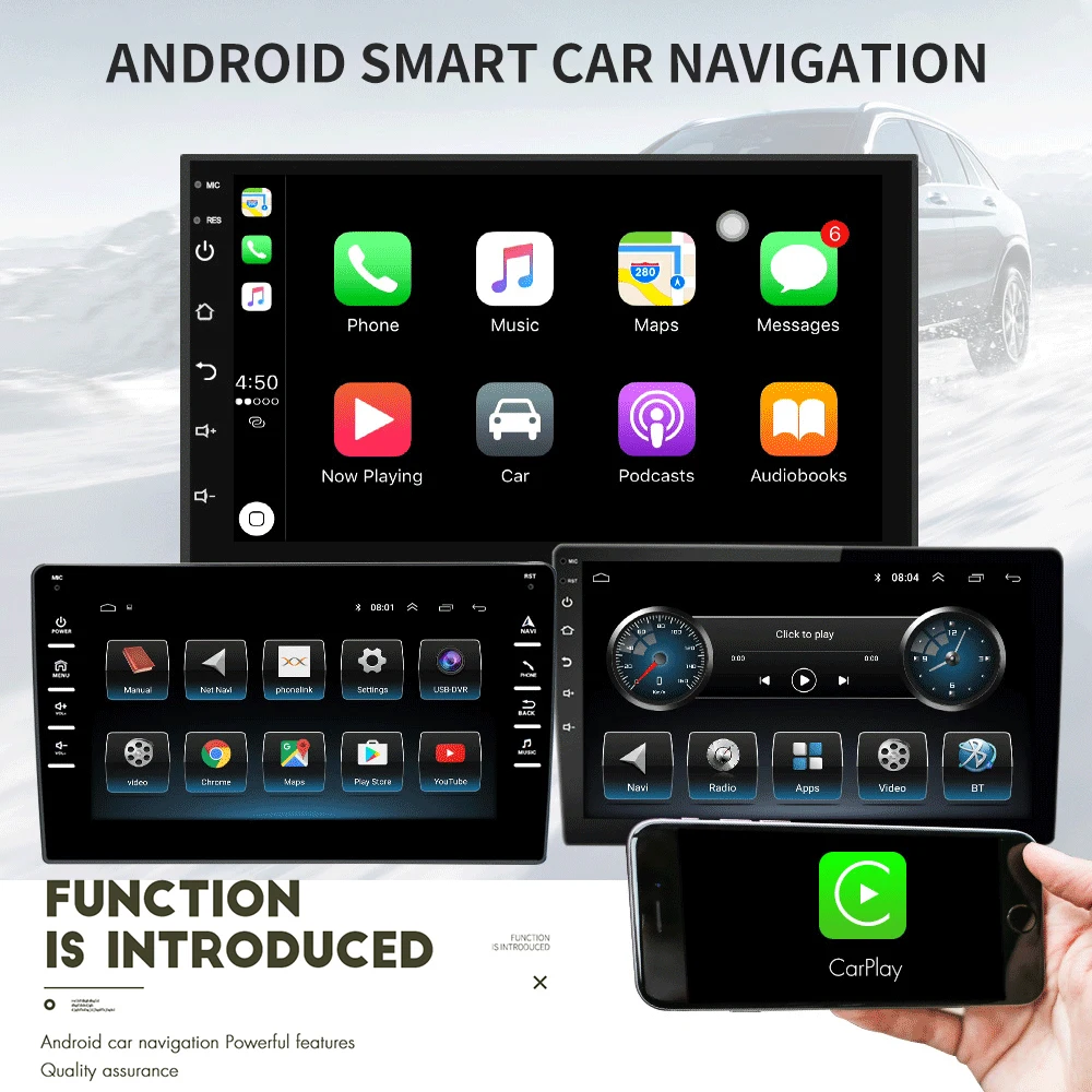 Radio Multimedia con GPS para coche, radio con reproductor, Android, 2 ...