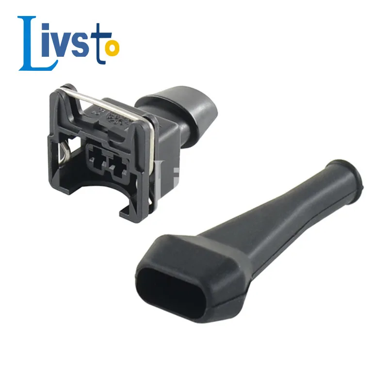 5-Sets-2-Pin-AMP-Tyco-EFI-Fuel-Injector-Connector-Auto-Waterproof ...