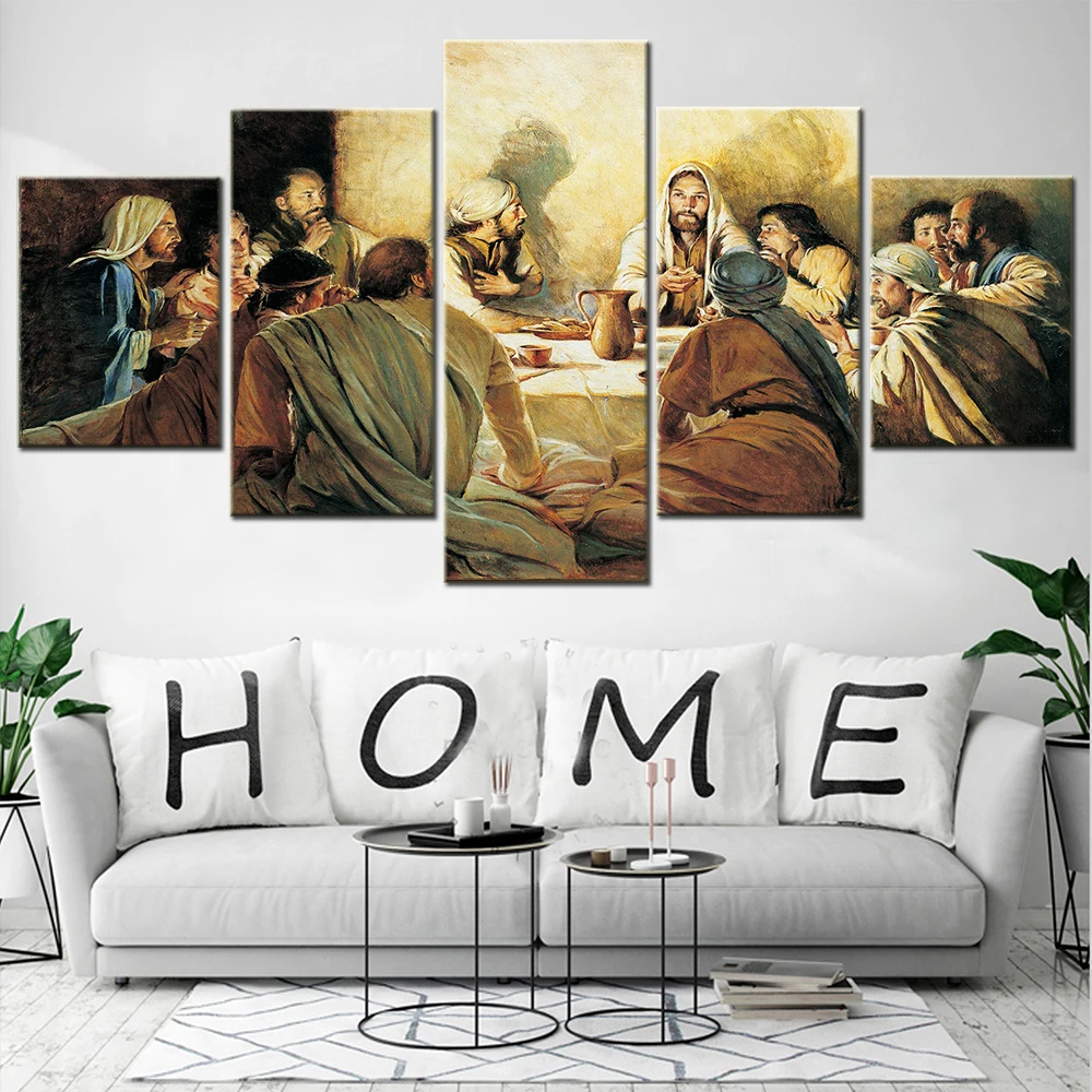 Jesus-and-Disciples-Paintings-for-Interior-Aesthetic-Room-Decor-Canvas ...