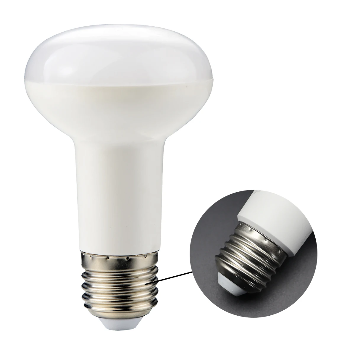 Ampoule,6000K-R80 12W E27-4 PCS--Lumière de bain champignon LED R80 R63 ...