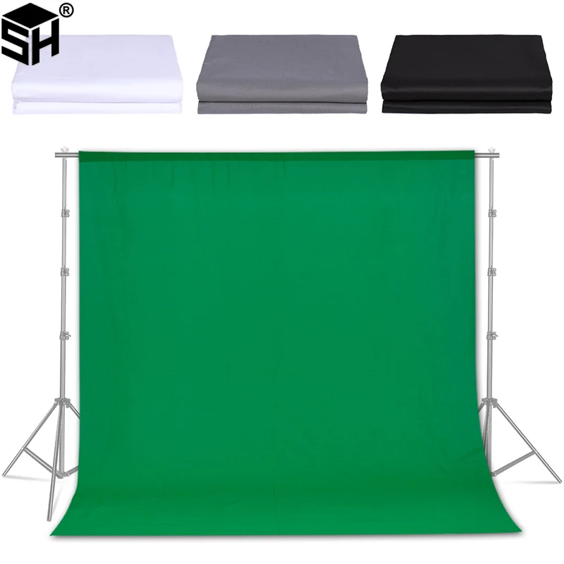 Green-Screen-Background-Cloth-Photography-Backdrops-White-Black-Grey ...