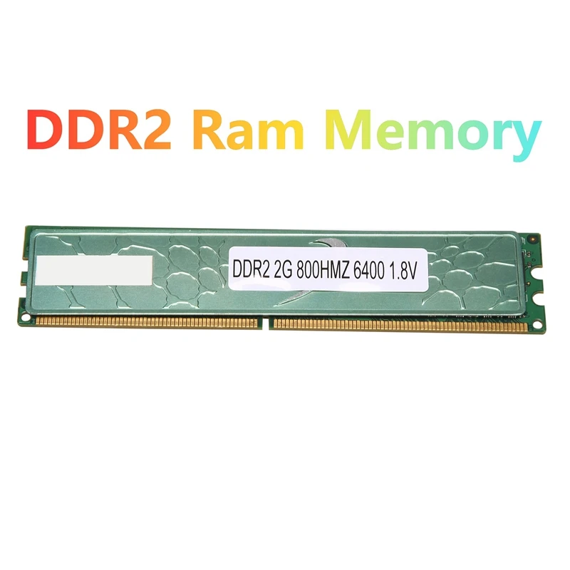 DDR2 2GB Ram 메모리 800Mhz PC2 6400 240 핀 AMD 데스크탑 메모리 Ram 용 냉각 조끼가있는 1.8V ...
