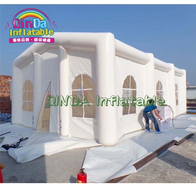 Outdoor white large inflatable wedding tent Inflatable event tents,cube ...