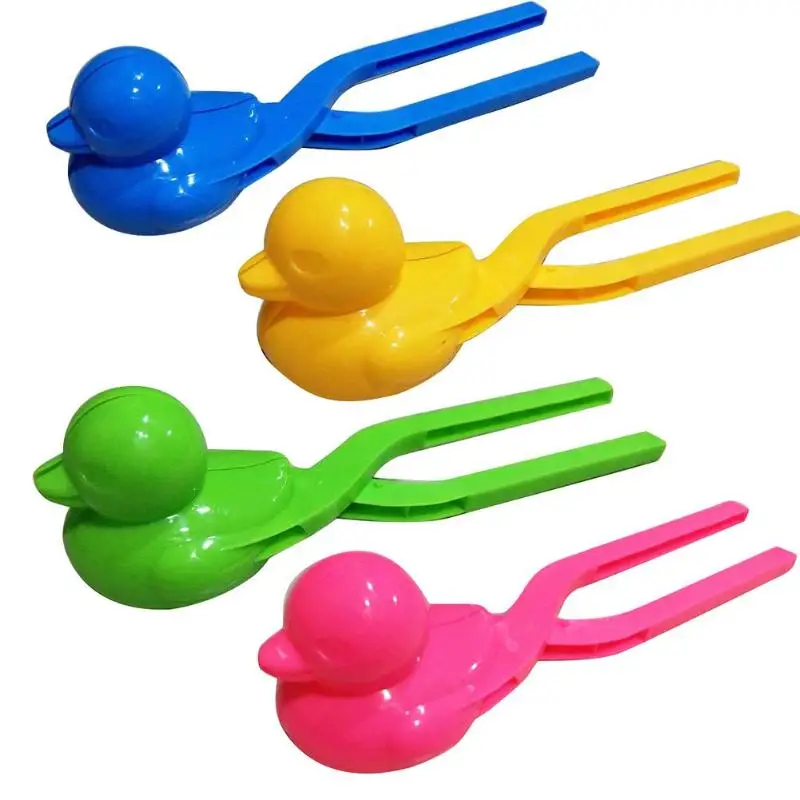 Plastic Snowball Maker Clip Safety Cartoon Duck Winter Snow Sand Mold ...