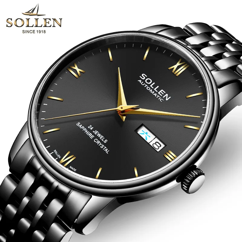 SOLLEN-Top-Brand-Luxury-Automatic-Mechanical-Men-Wristwatch-Men-s-Week ...