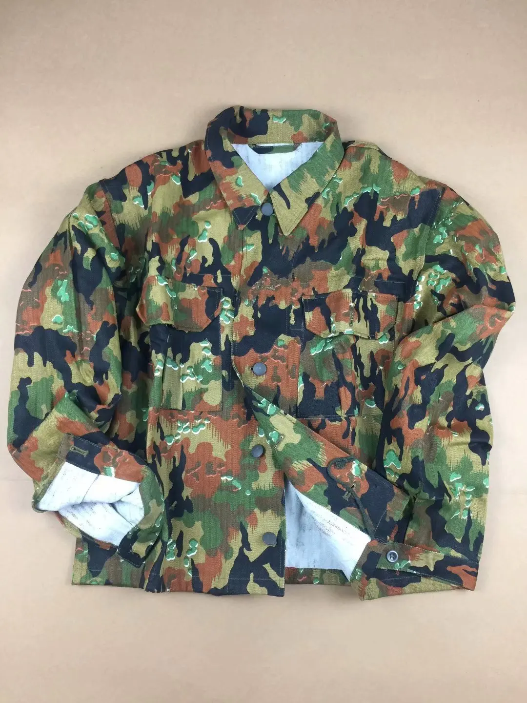 WWII WW2 GERMAN ARMY ELITE 1945 M45 LEIBERMUSTER CAMO FIELD JACKET COAT ...