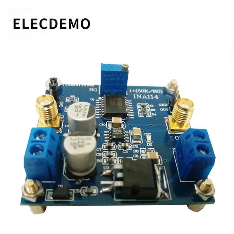 Variable gain differential input instrumentation amplifier gain