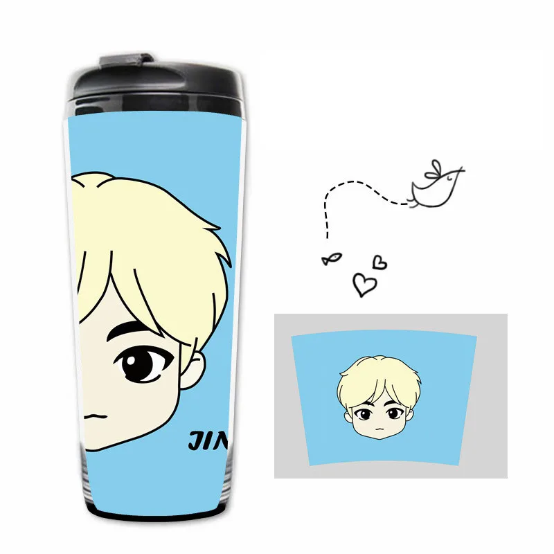 Buy BTS Tea Coffee Bottles (350ml) Online | KpopHeart
