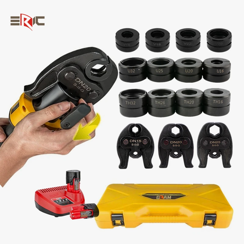 Plumbing Pex Pipes Press Tool Kit Pipe Crimping Tools Pex Plumbing ...