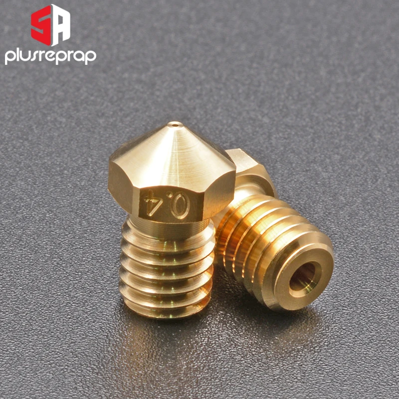 High Quality Series Brass V6 Nozzles for 3D Printer 0.4mm M6 Threaded ...