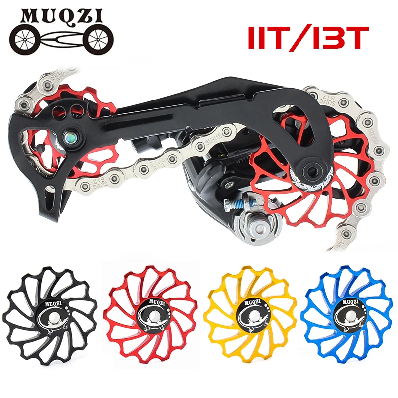 Muqzi Mtb Road Bike Cycling Ceramics Jockey Wheel Rear Derailleur Pulley 11t 13t 7005 Aluminum ...