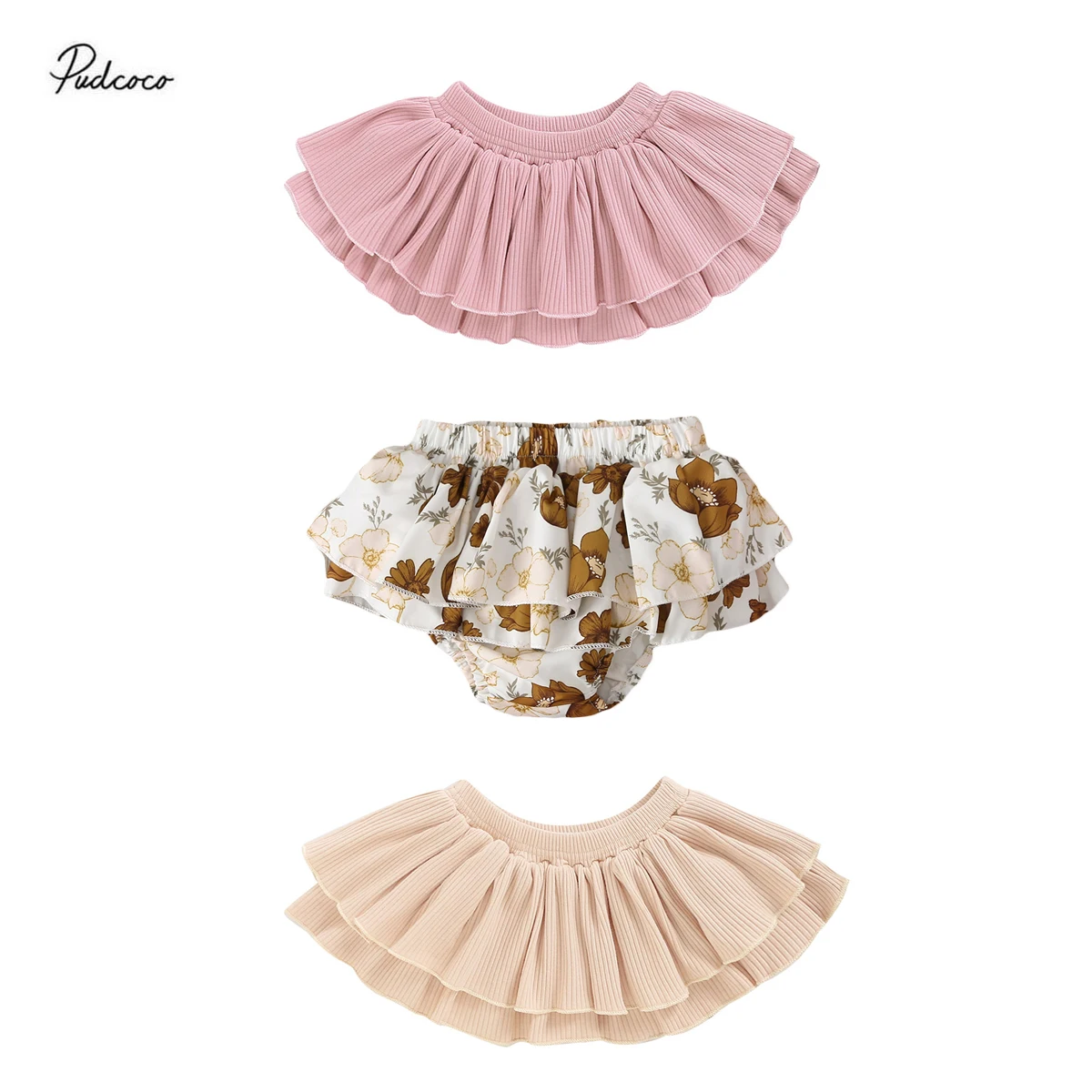 2020 0 24M Princess Infant Baby Girls Shorts Skirts Floral Print Ruffle ...