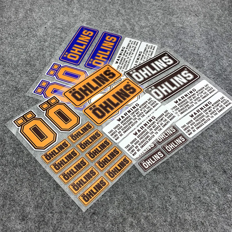 OHLINS Shock Absorber Sticker Accessory Reflective Suspension ...