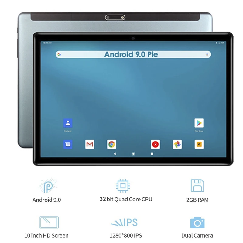 Google Play Android 9.0 10 นิ้วแท็บเล็ต Dual SIM Dual Camera แท็บเล็ต ...