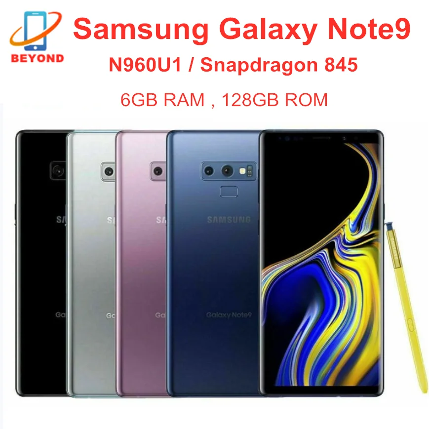 Samsung Galaxy Note9 N960U1 N960U Mobile Phones 128GB ROM 6GB RAM LTE ...