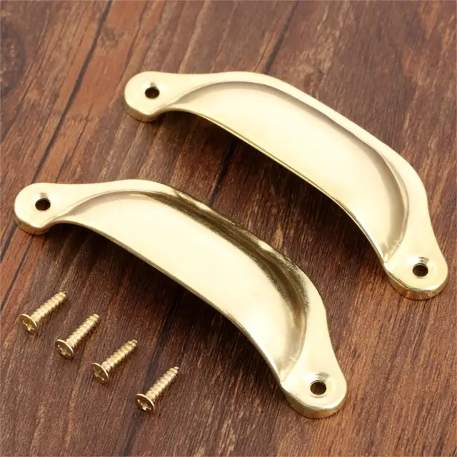 2Pcs Retro Kitchen Drawer Cabinet Door Handle Furniture Knobs Hardware Cupboard Antique Brass ...