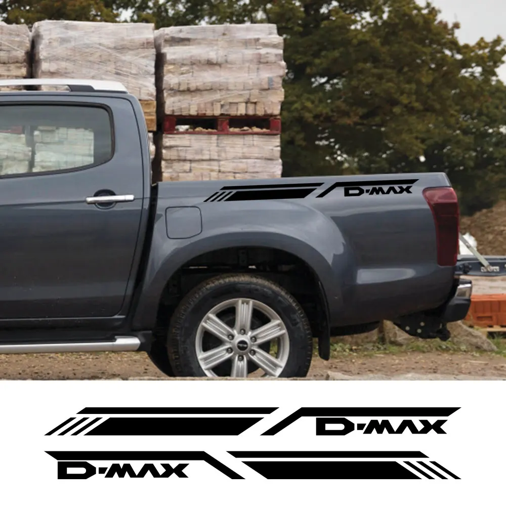 Pickup Rear Trunk Side Decals For Isuzu Dmax D Max Car Stickers Truck ...