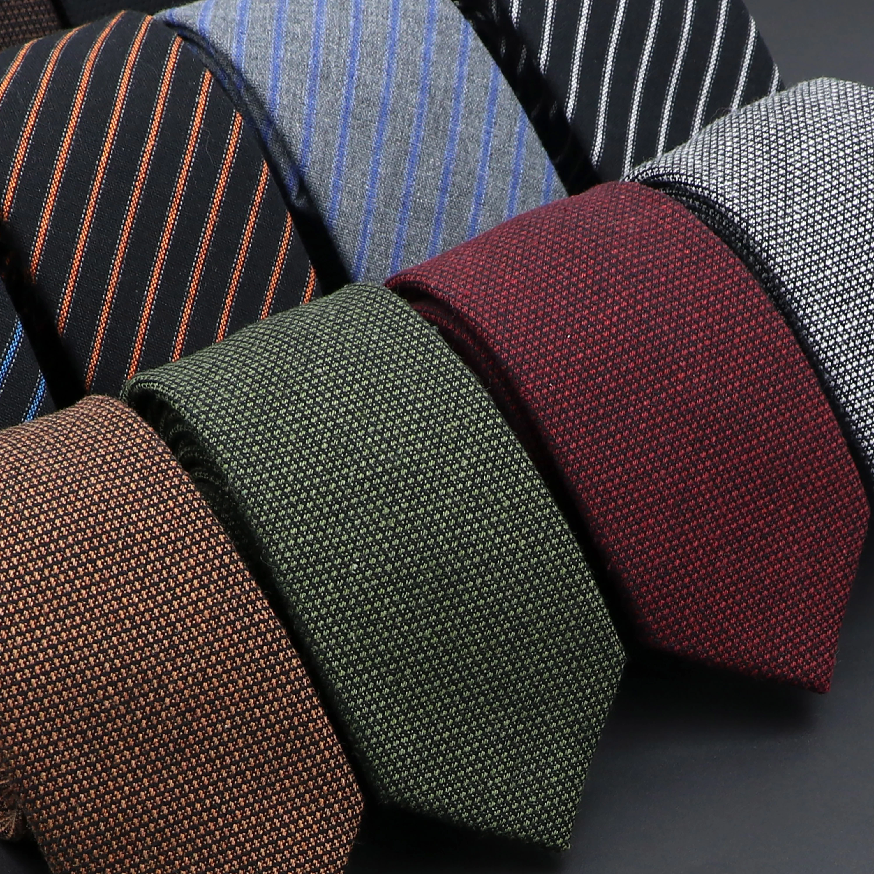 Original High Quality Solid Cotton Handmade Wool Ties Men Necktie ...