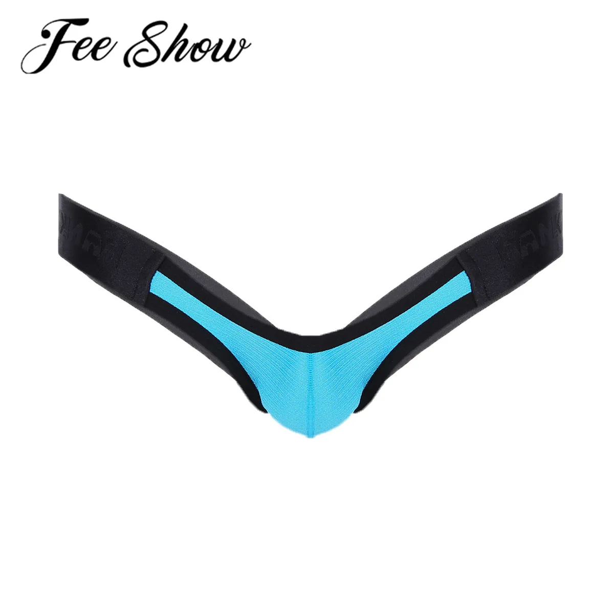 Mens Wetlook Leather Bulge Pouch Underwear Open Butt Jockstrap Thong G ...