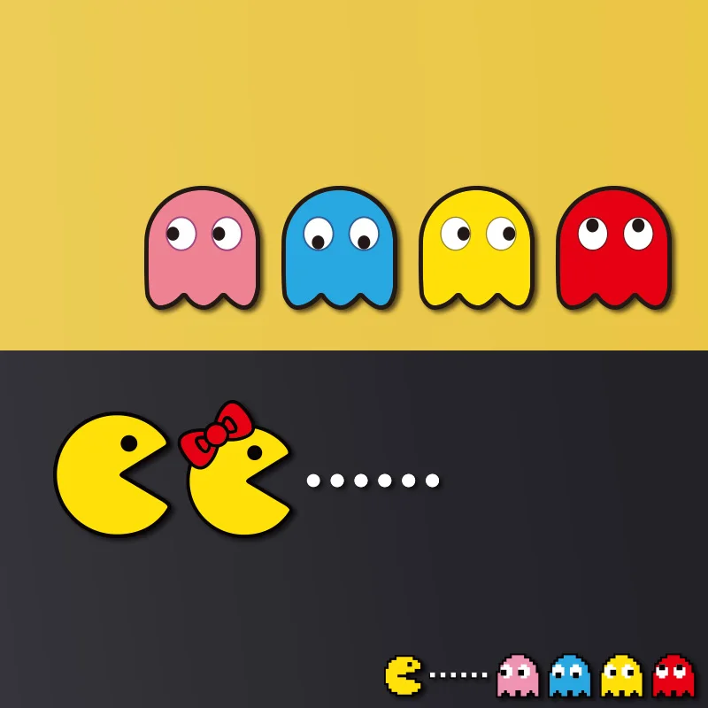 Electronics & Accessories MINI chasing down pacman decal. Car Parts ...