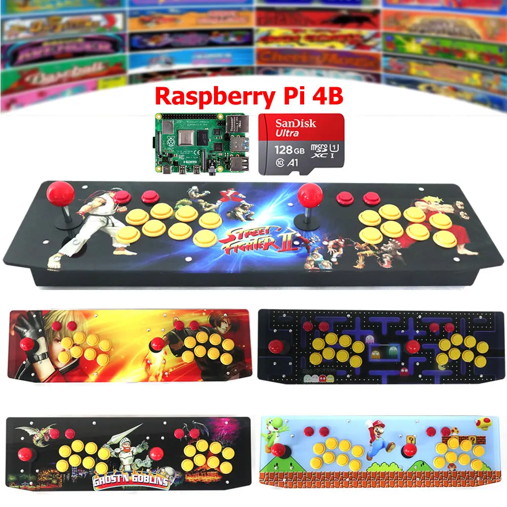 RAC T400 Two Players Retro Arcade Game Console Artwork Panel Metal Case ...