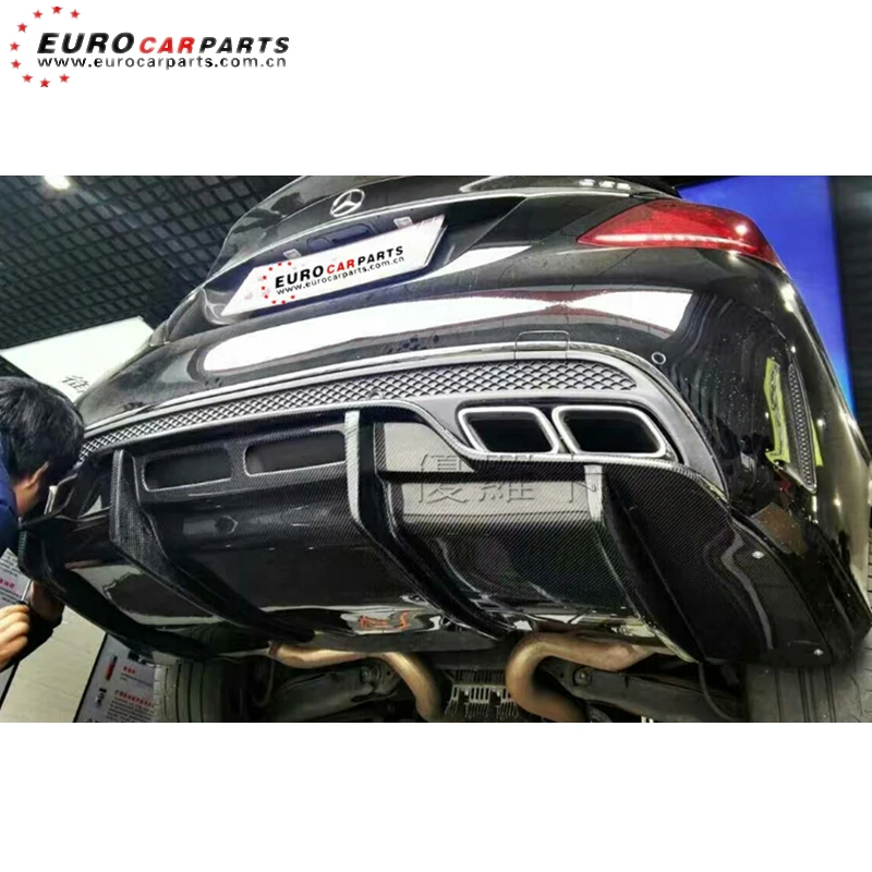 C63 Psm Diffuser Fit For C-class W205 C63 To Psm Carbon Fiber Diffuser ...