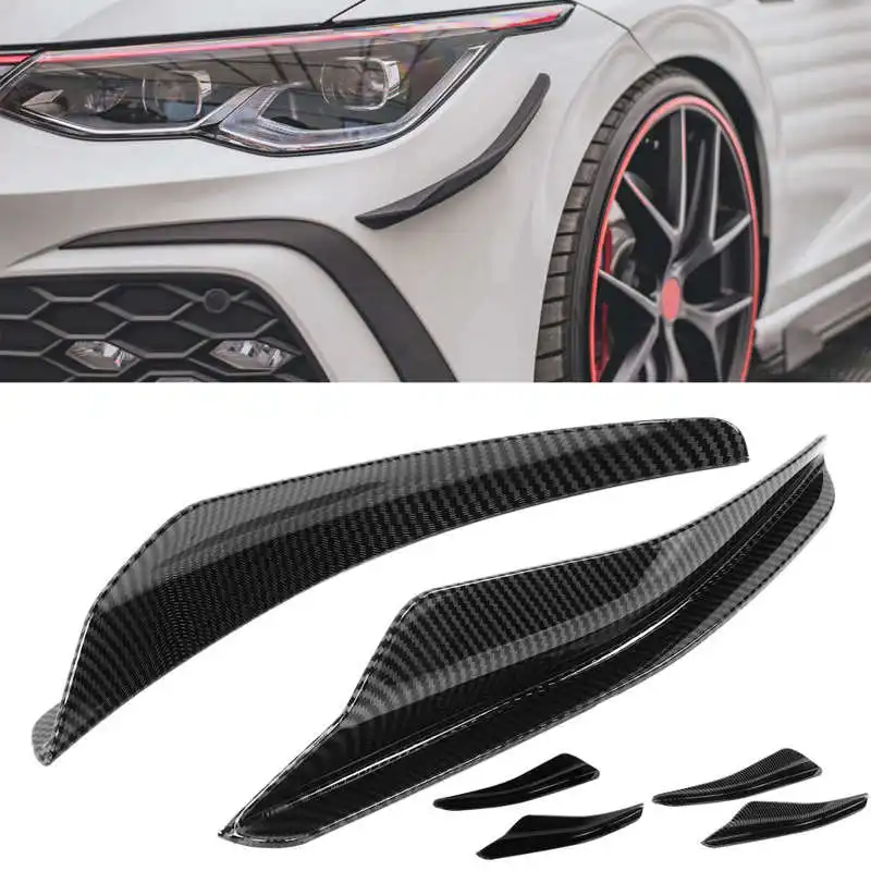 Gloss Black Maxton Style Front Bumper Aerokits Canards Wing For ...
