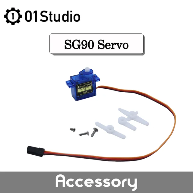 01Studio SG90 Steering Engine Servo 180 360 Micropython pyBoaccard MicroBit accessory ...
