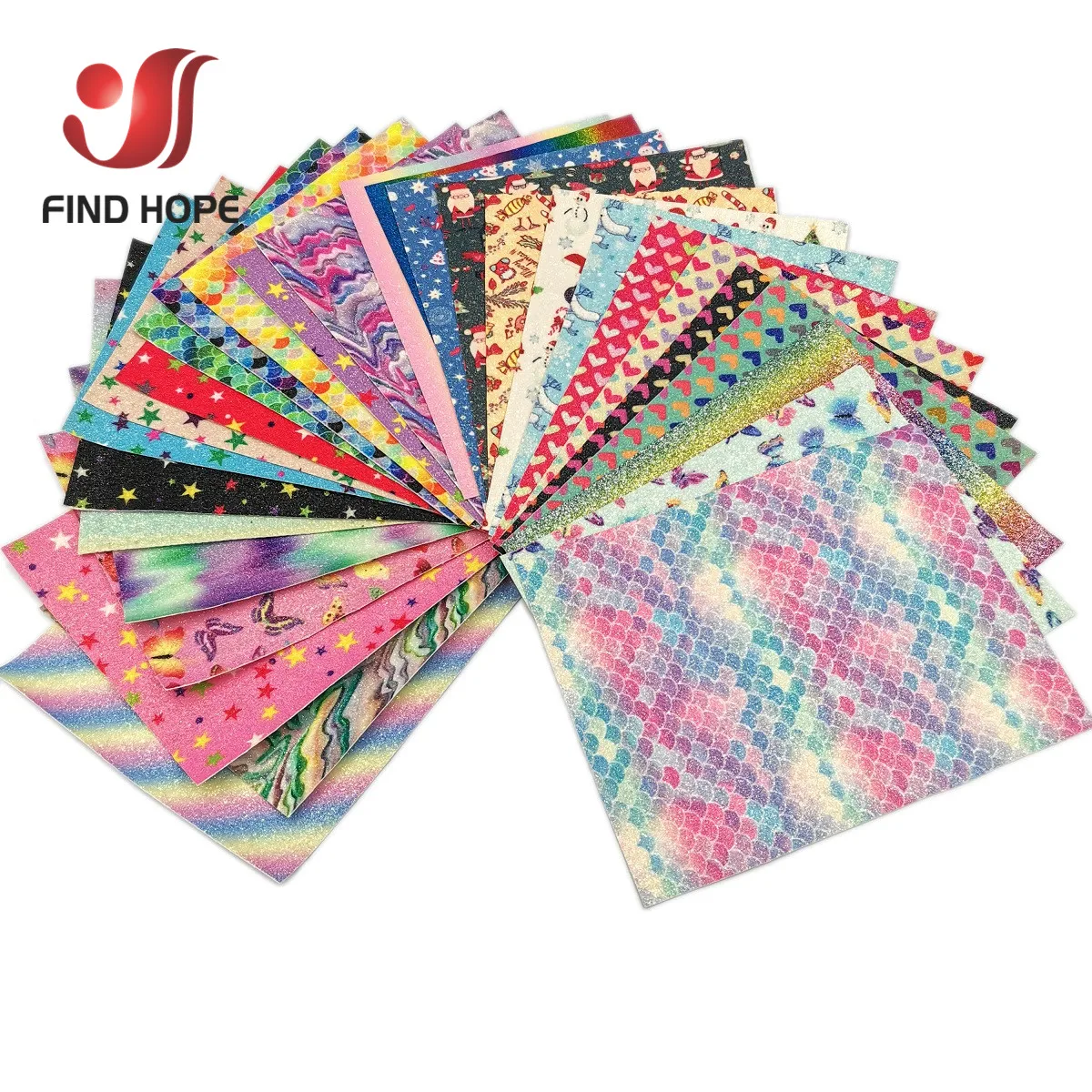 Floral Print Sparkly Fine Glitter Vinyl PU Faux Leather Fabric ...